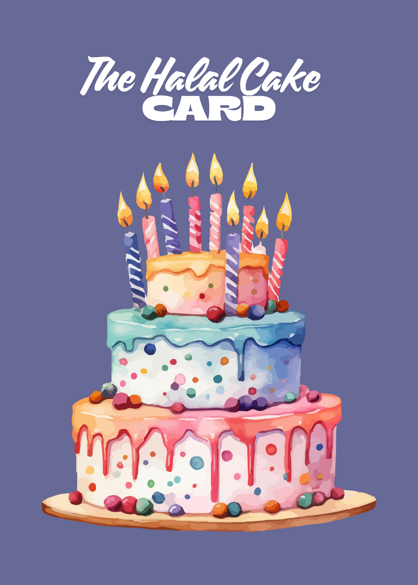 The Halal Cake Card – Funny Birthday Greeting Card - Mellow Melon